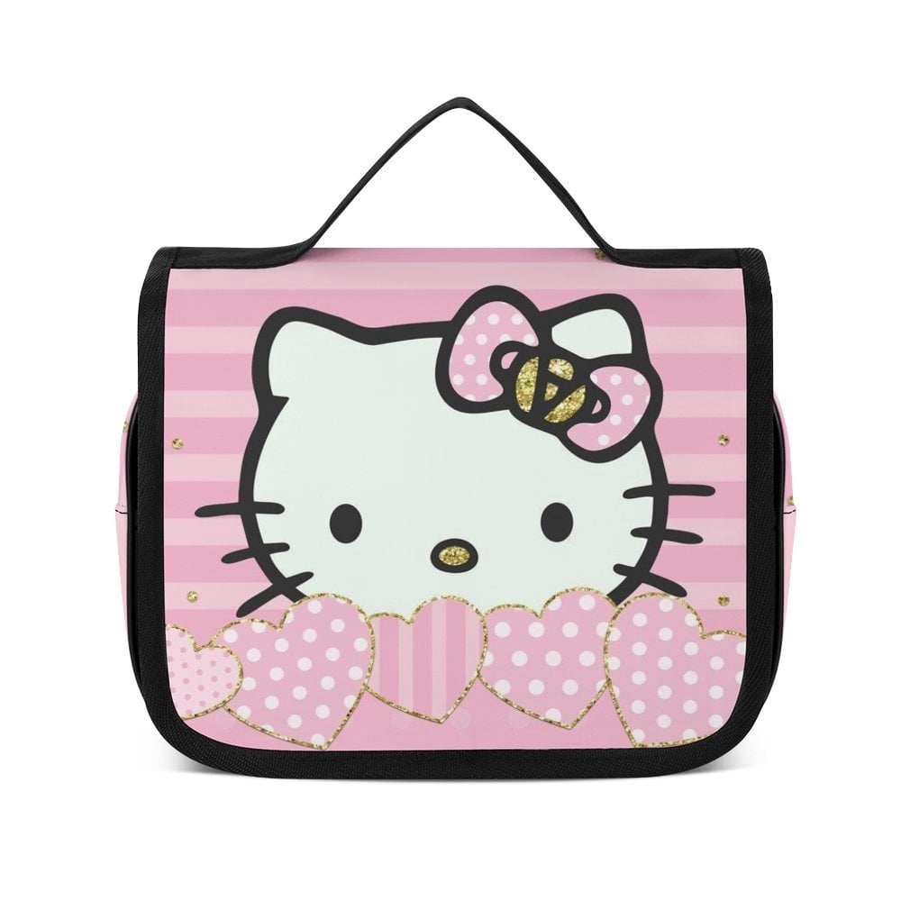 Hello Kitty Hanging Travel Toiletry Bag Makeup Cosmetic Bag Organizer ...