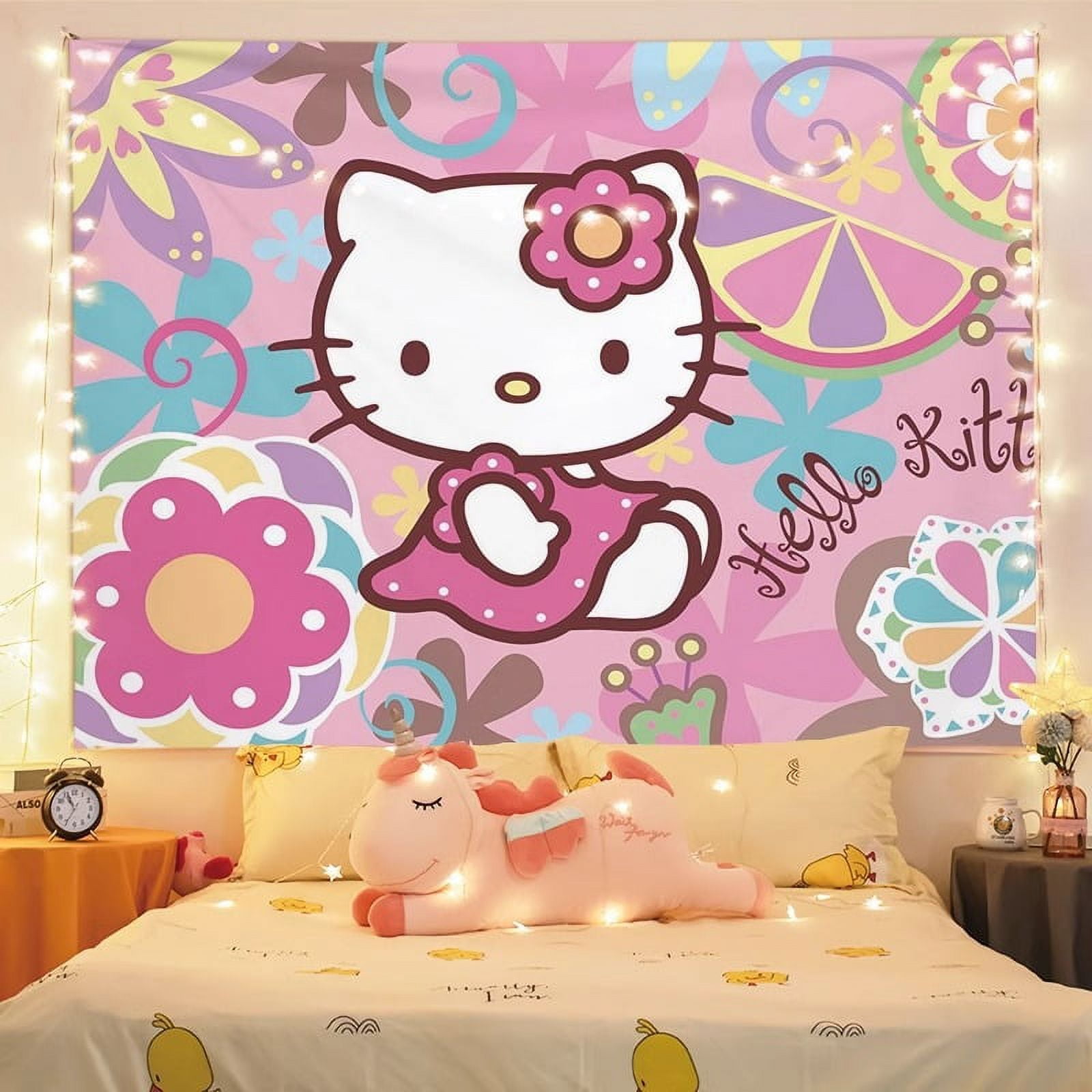 Hello Kitty Happy Birthday Anime Cartoon Theme Background Banner ...