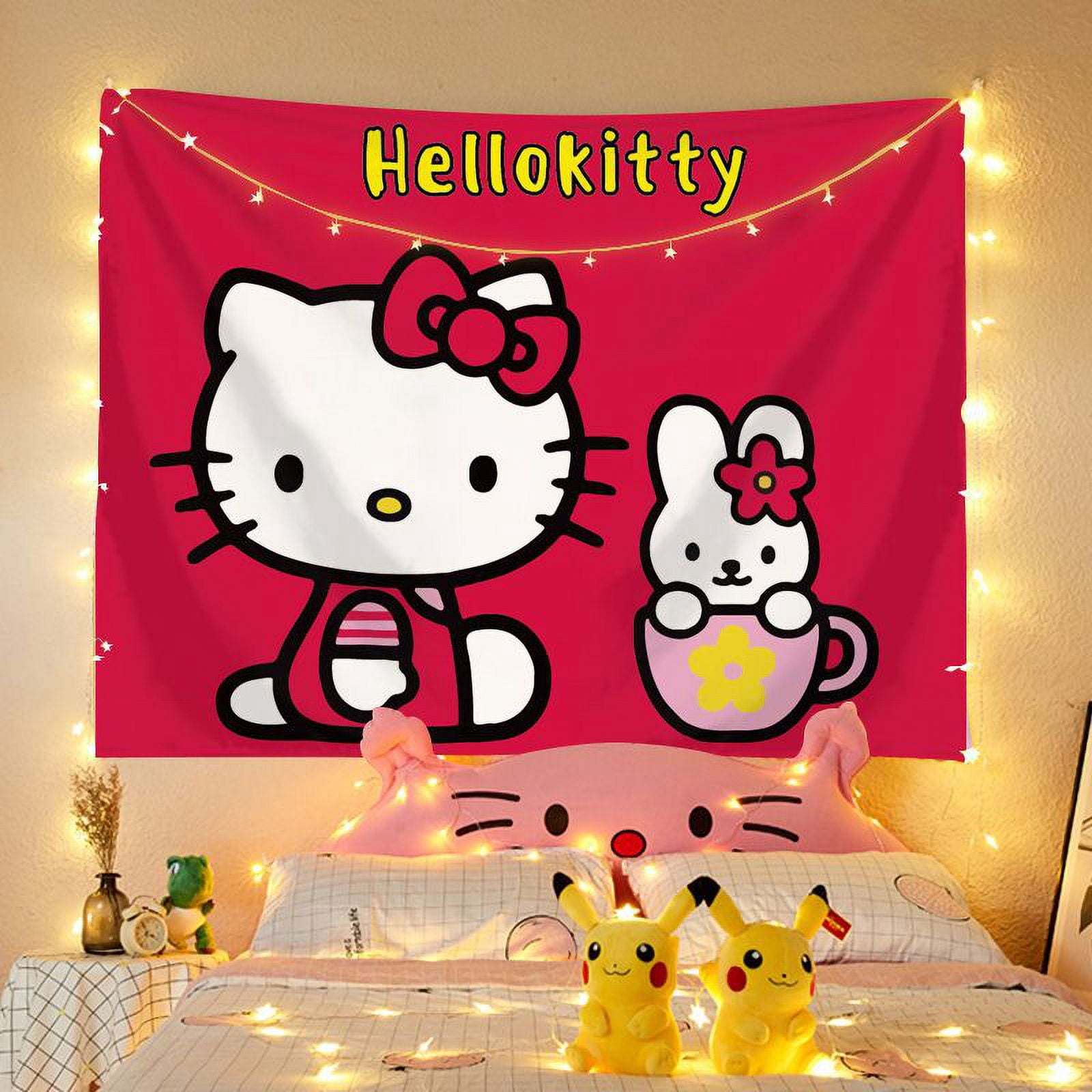 Hello Kitty Happy Birthday Anime Cartoon Theme Background Banner ...