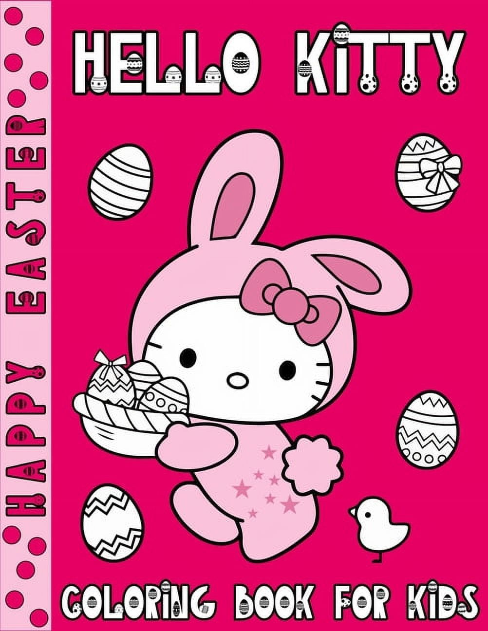 Hello Kitty Happy Easter Coloring Pages