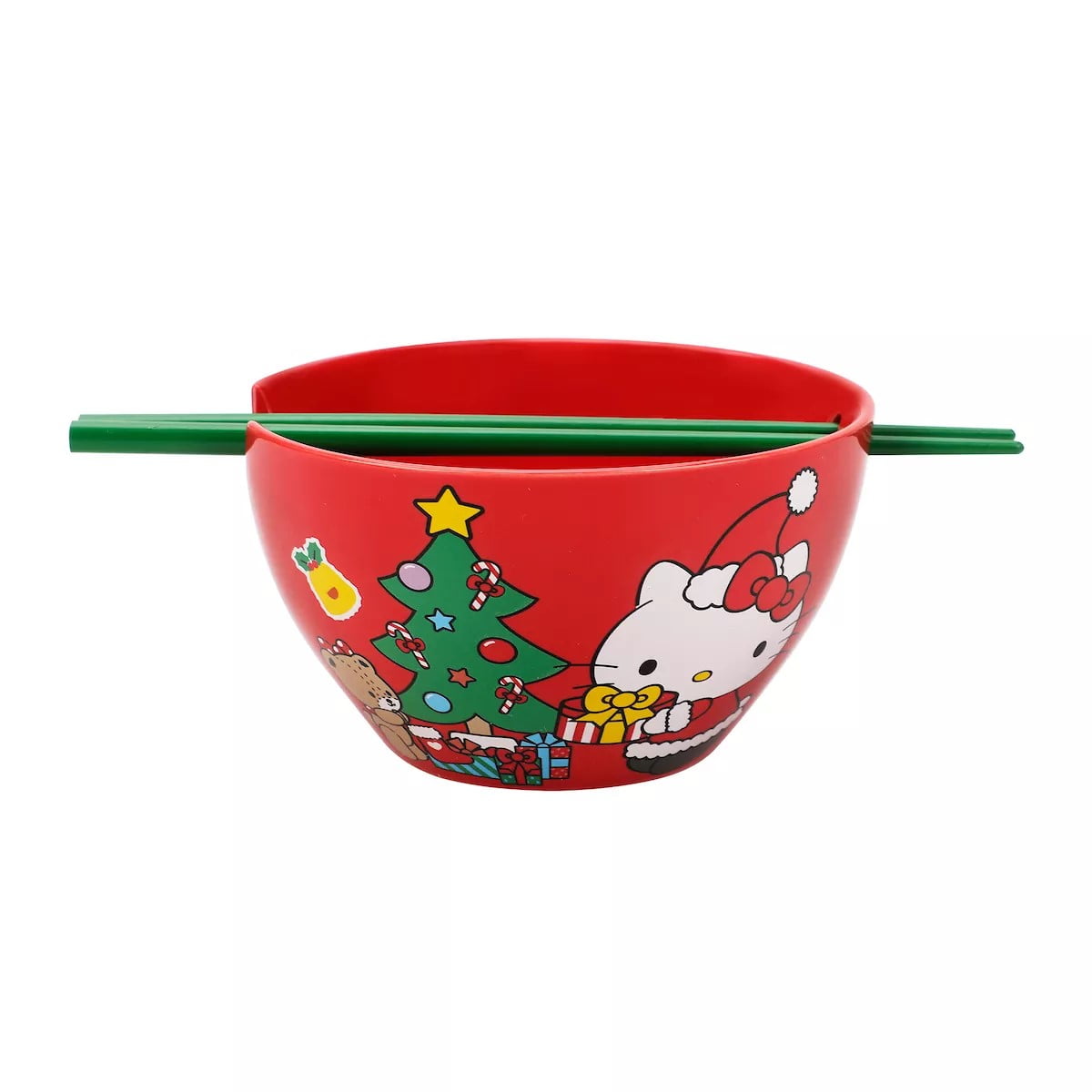 Hello Kitty Happy Holidays 20 Oz Red Ramen Bowl - Walmart.com