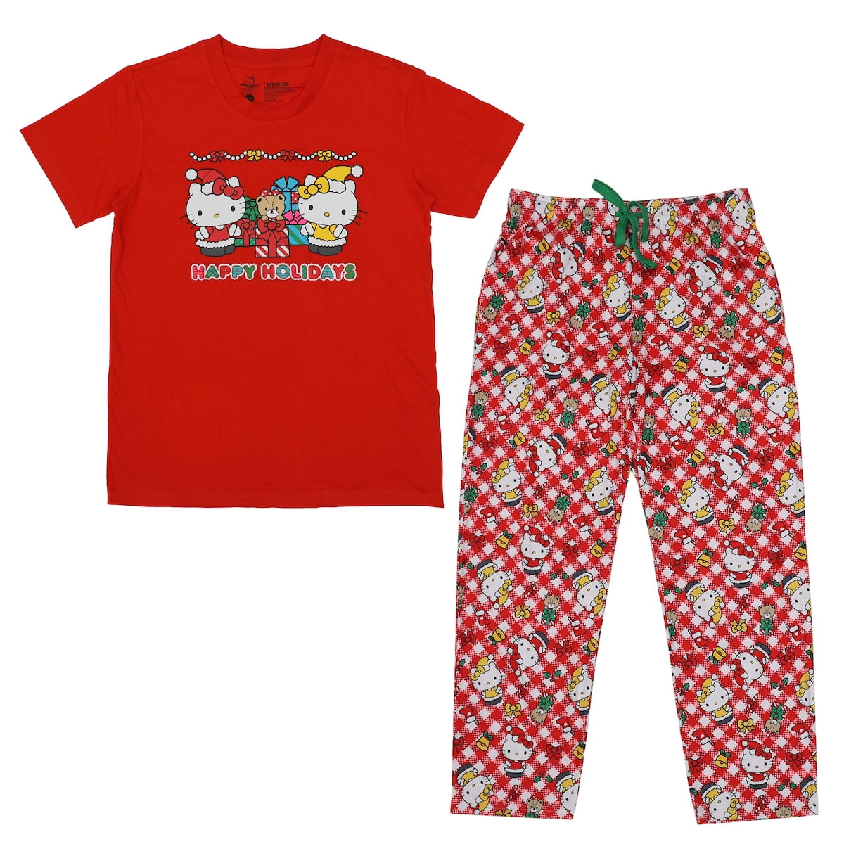 Hello Kitty Women's Christmas Lounge Pajamas Sleep Set with Pants ...