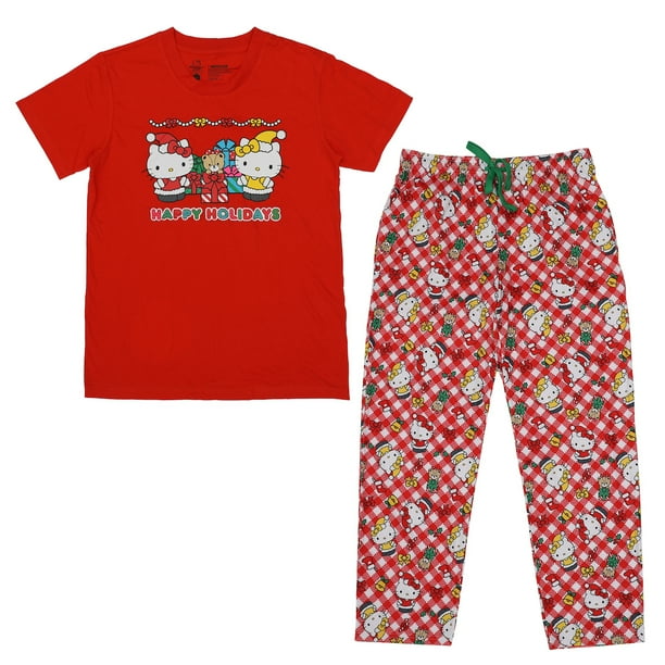 Hello Kitty Happy Holidays Women's Sleep Set-Medium - Walmart.com