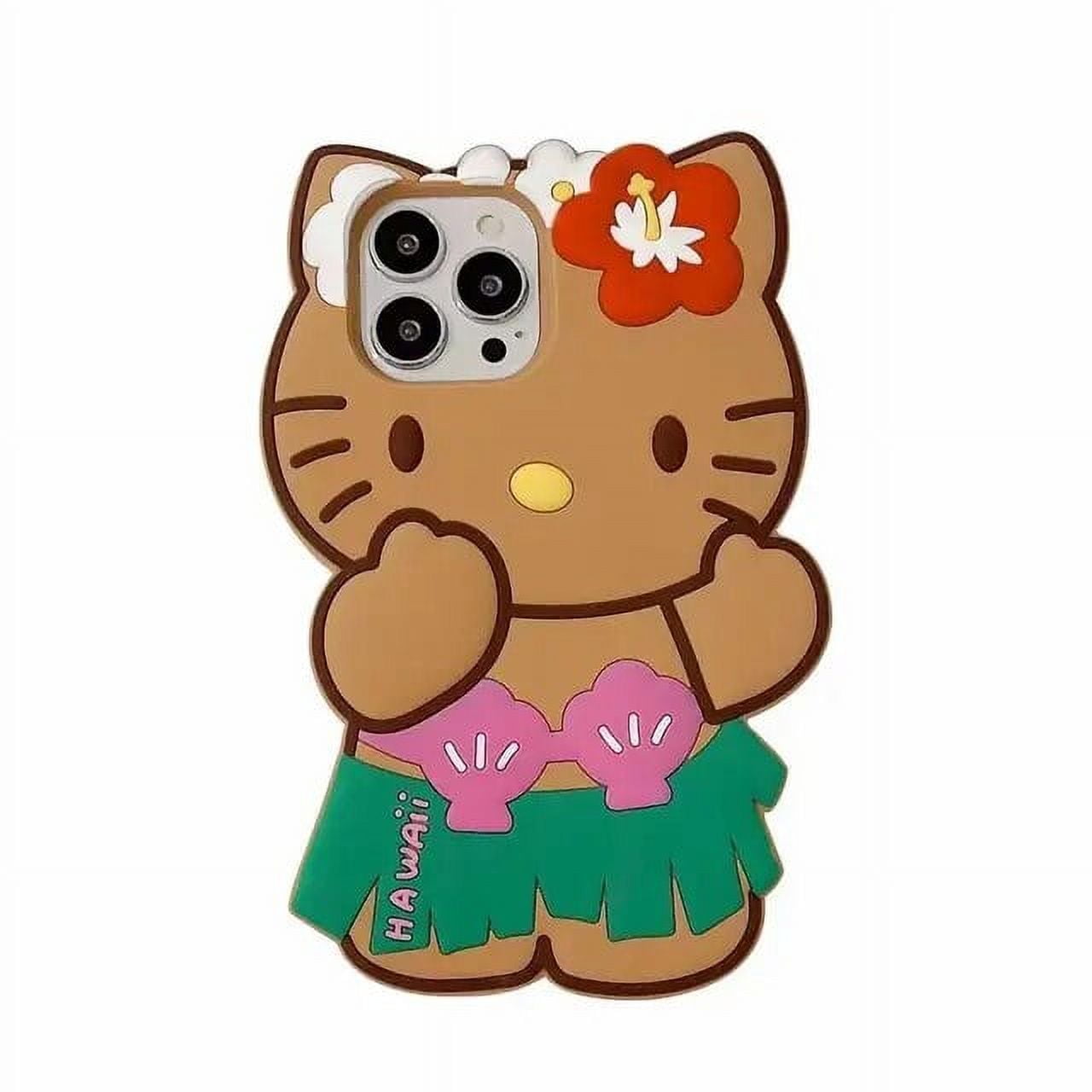 Hello Kitty Hawaiian Series Mobile Phone Shell Anime Sanrio 3D ...