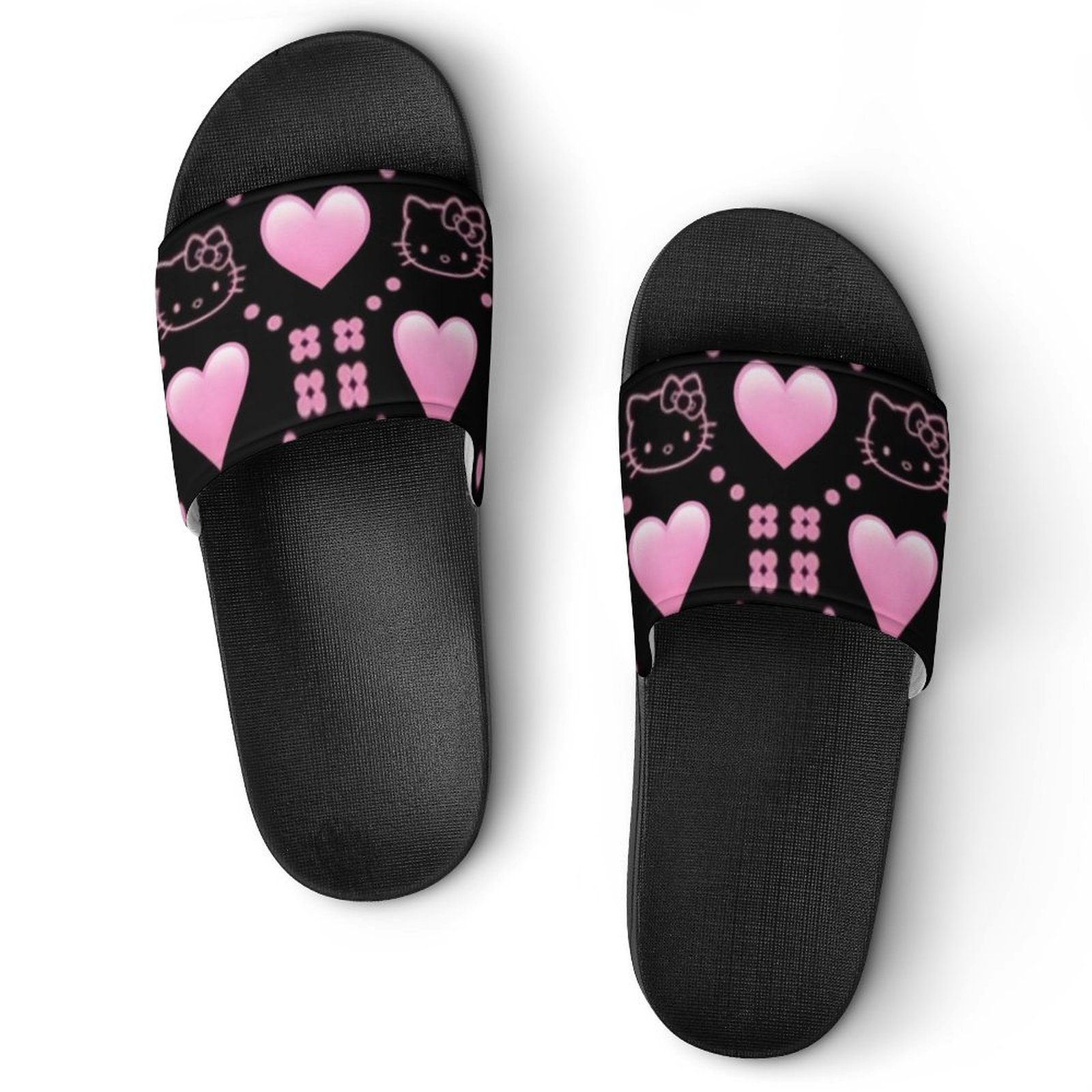 Hello Kitty Heart Slide Sandals for Women,Ultra Comfort Pvc Slippers ...