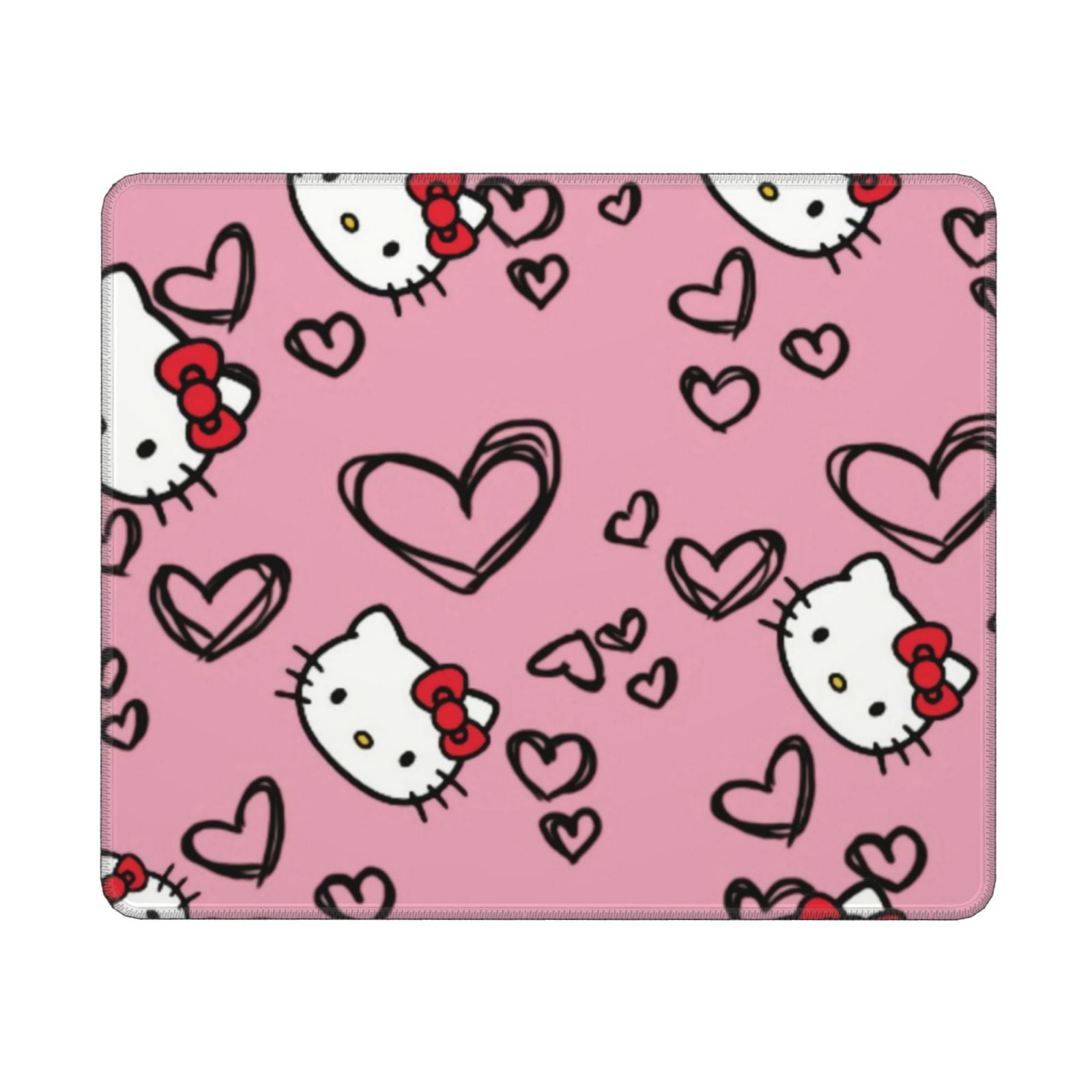Hello Kitty Heart Square Mouse Pad,Mouse Mat,Washable Mousepad Lycra ...