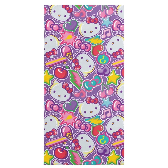 Hello Kitty Hello Beach Microfiber Beach Towel,30 x 60 inches - Walmart.com