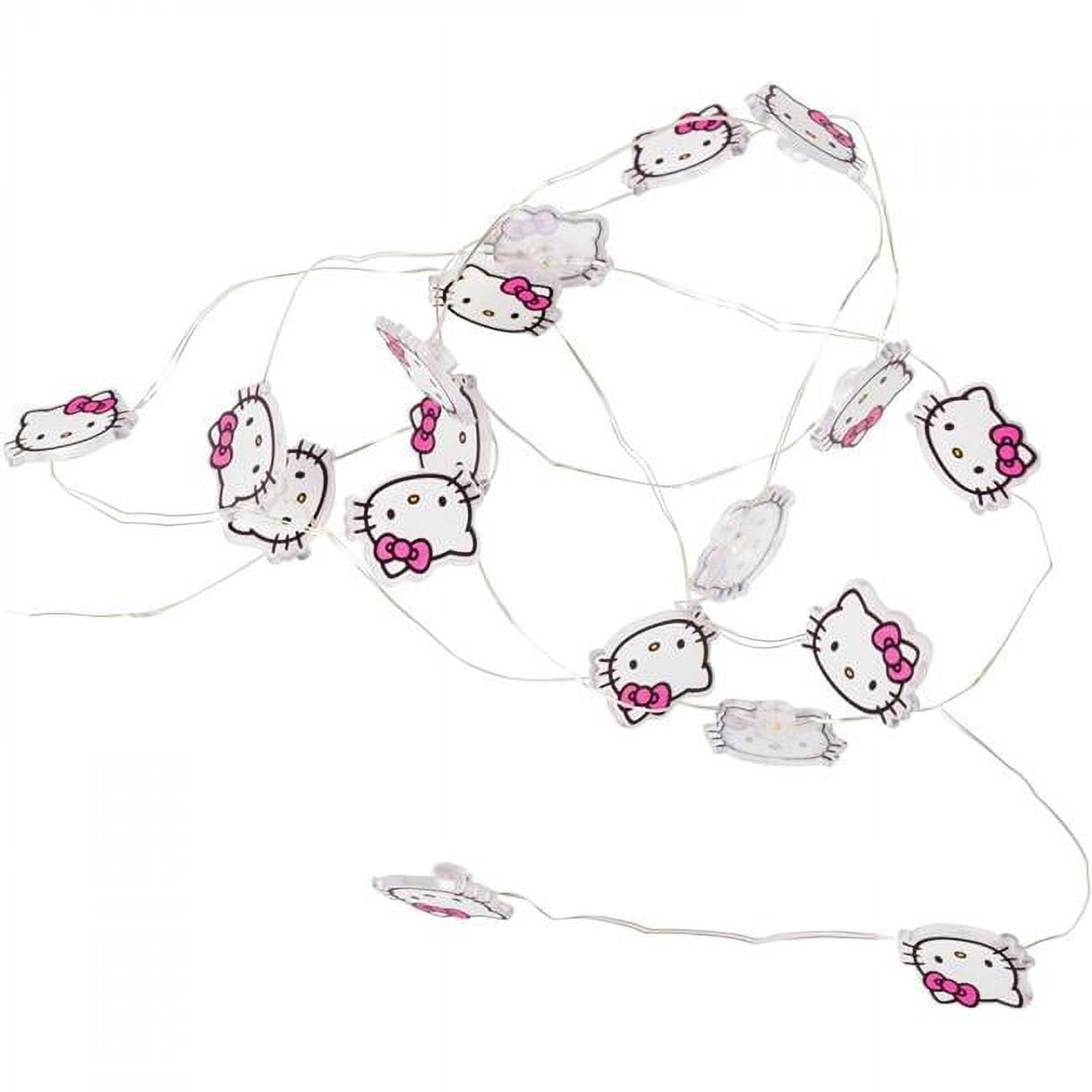 Hello Kitty Hello Kitty Face Logo Decorative LED String Lights - Pink ...