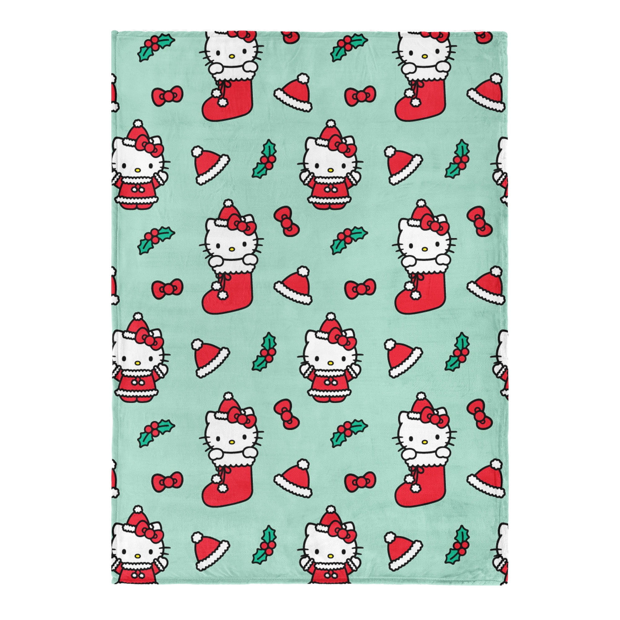 Hello Kitty Hello Mittens Ultra Fine Faux Fur Throw for Kids, 50x70 ...