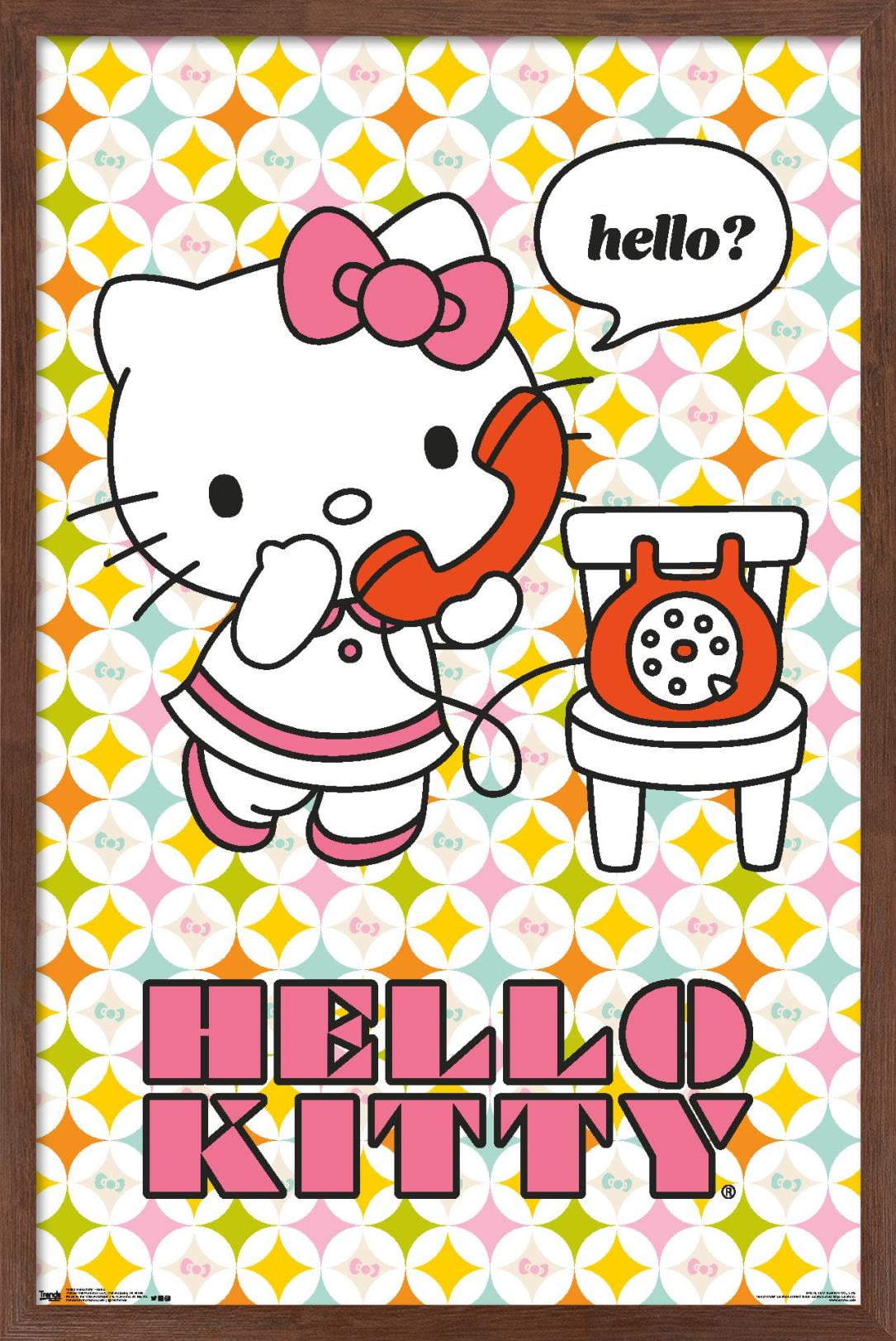 Hello Kitty - Hello Wall Poster, 22.375" x 34", Framed - Walmart.com