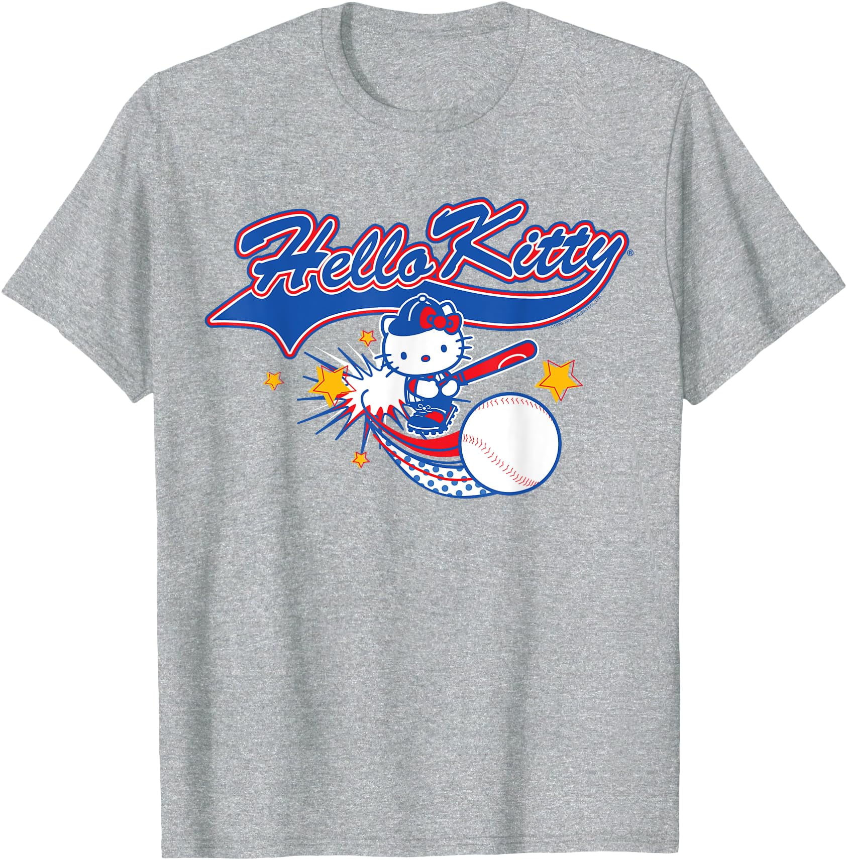 Hello Kitty Home Run Baseball Softball Softstyle Unisex T-Shirt,Sport ...