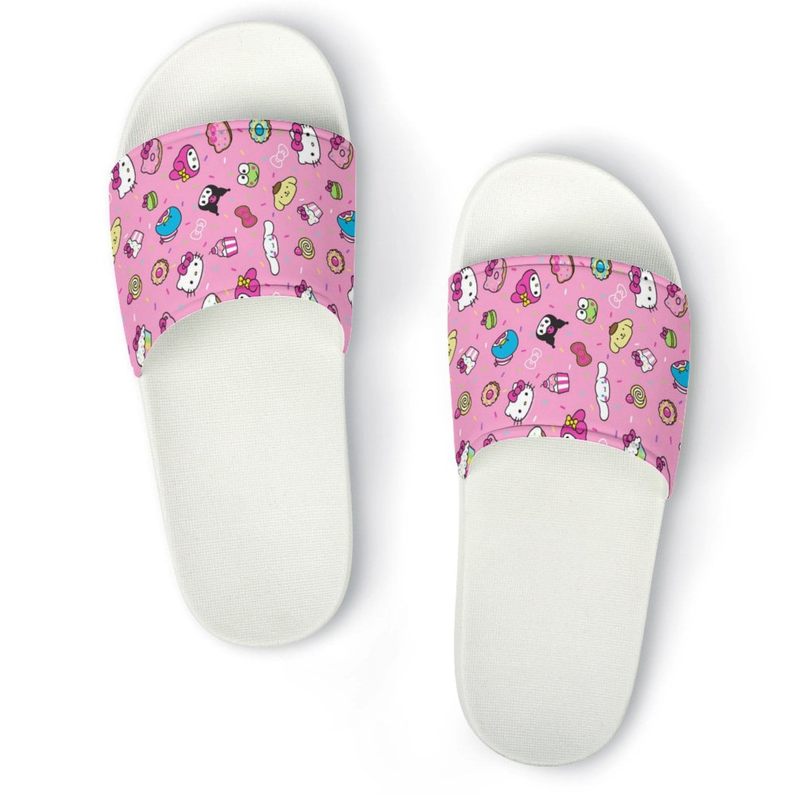 Hello Kitty Home Slippers Non Slip Bathroom Open Toe Shoes Lightweight ...