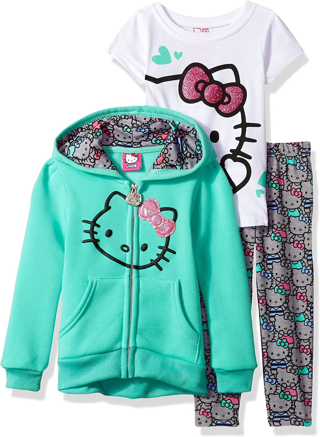 Hello Kitty Hooded Legging Set - Walmart.com