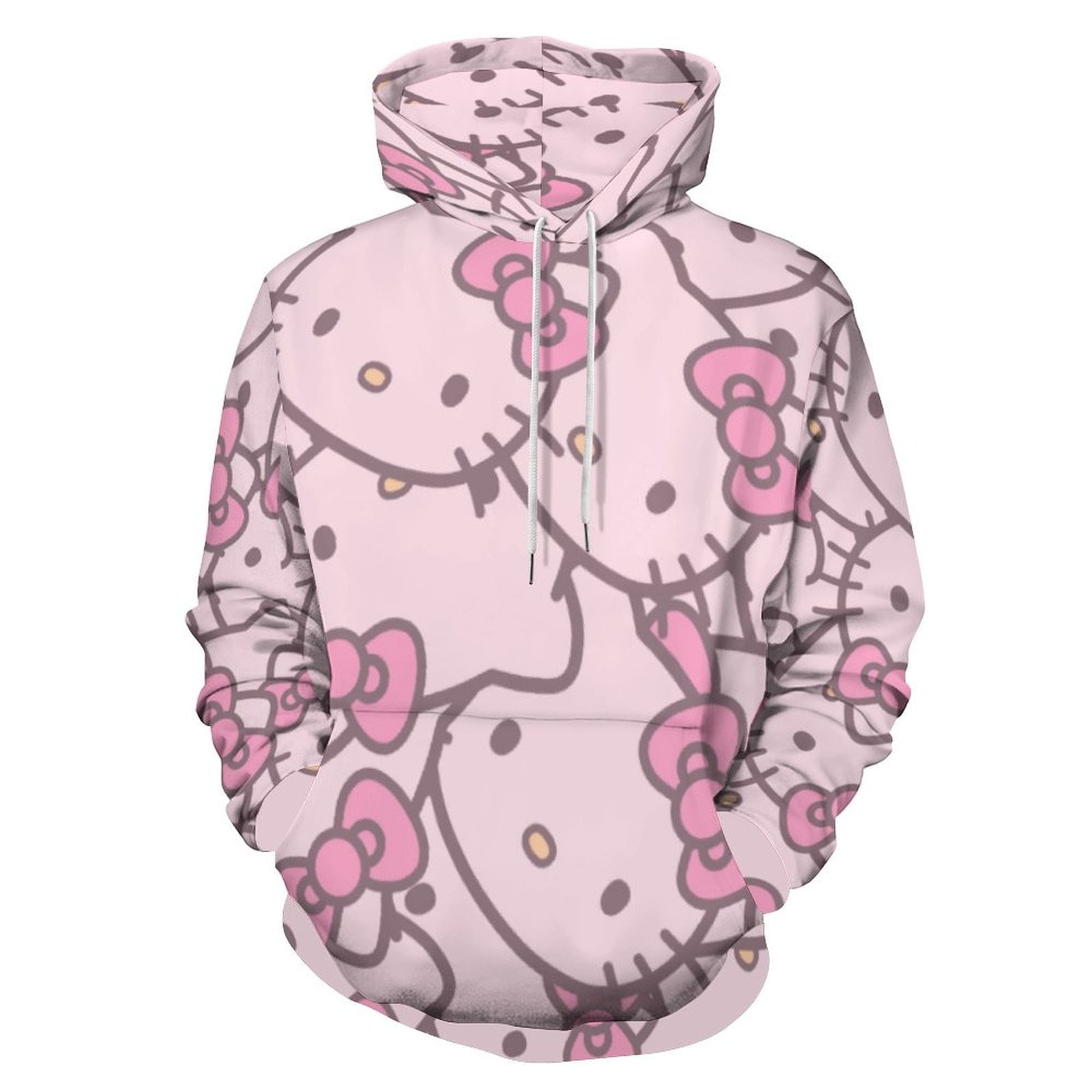 Hello Kitty Hoodie 3D Print Pullover Hooded Long Sleeve Sweatshirts ...