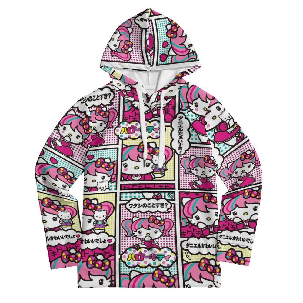 Hello Kitty Hoodie for Kids Teens S Pullover Sweatshirt Hello Kitty ...