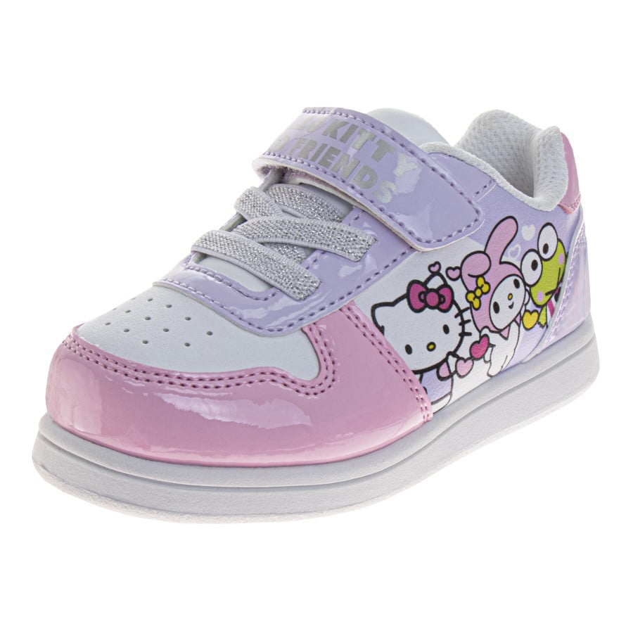 Hello Kitty Hook and Loop Girls' Hello Kitty and Friends Sneakers ...