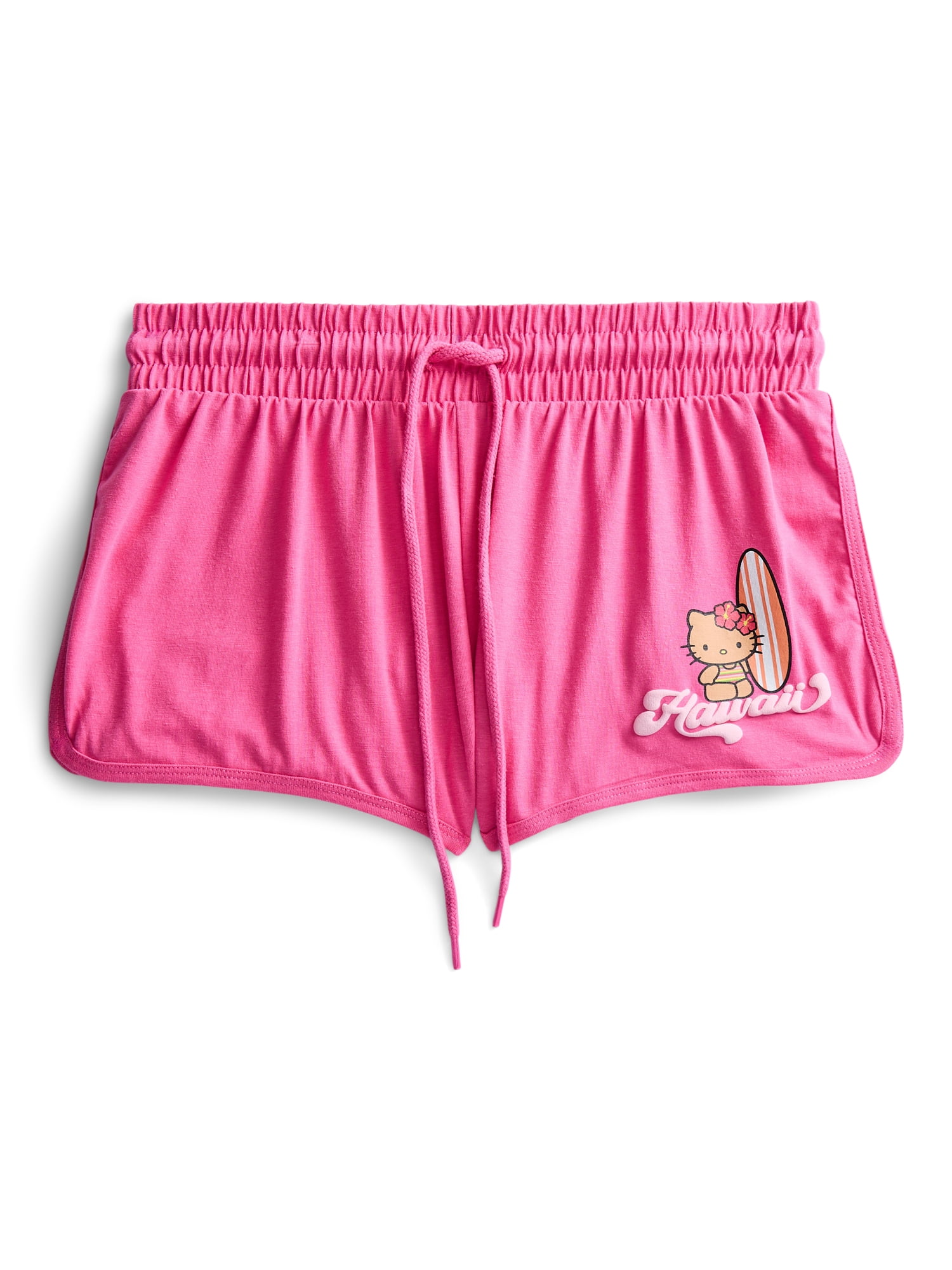 Hello Kitty Women's Hot Pink Hawaii Shorts, Sizes XXS-XXL - Walmart.com