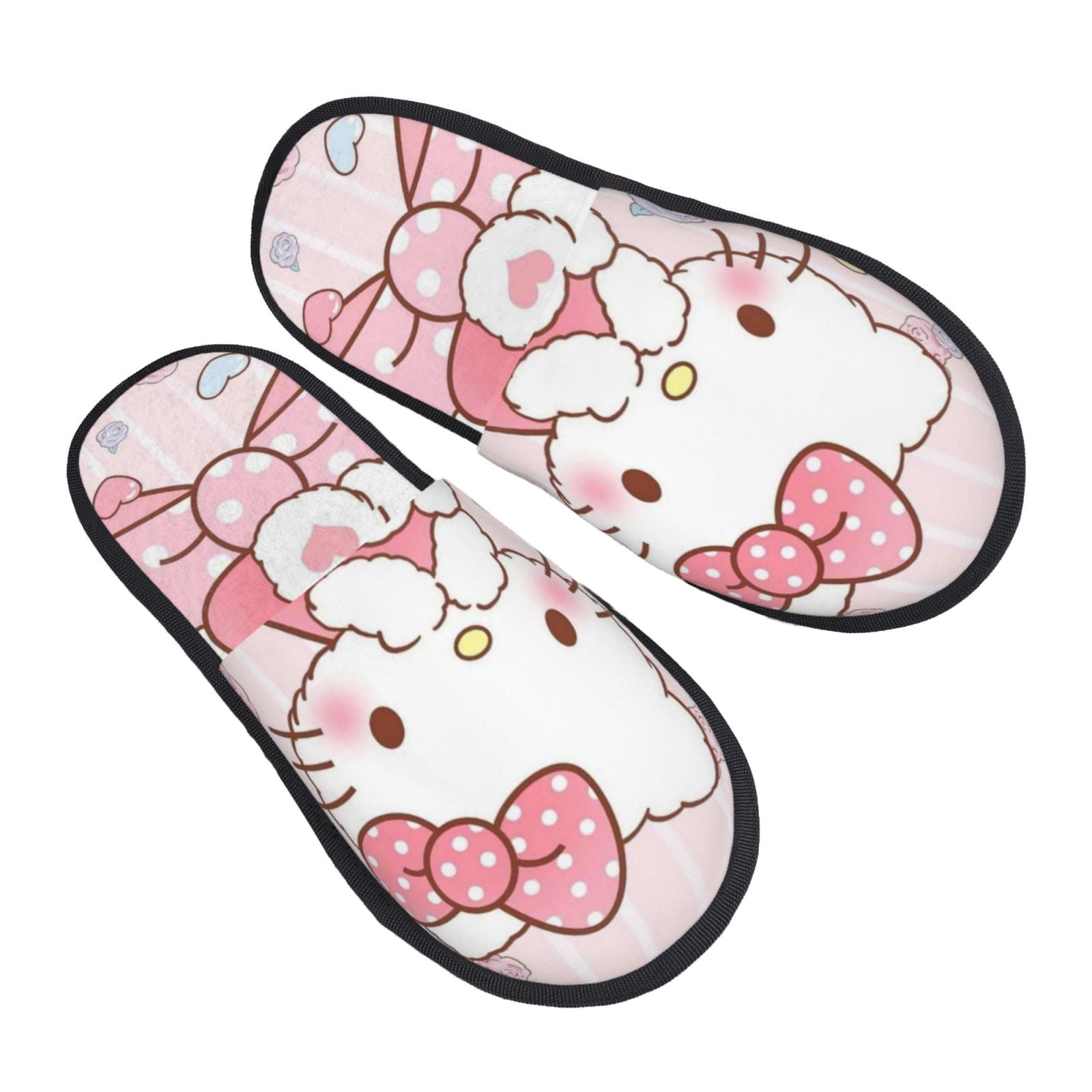 Hello Kitty House Slippers For Women Men Indoor Outdoor-Cute Cotton ...