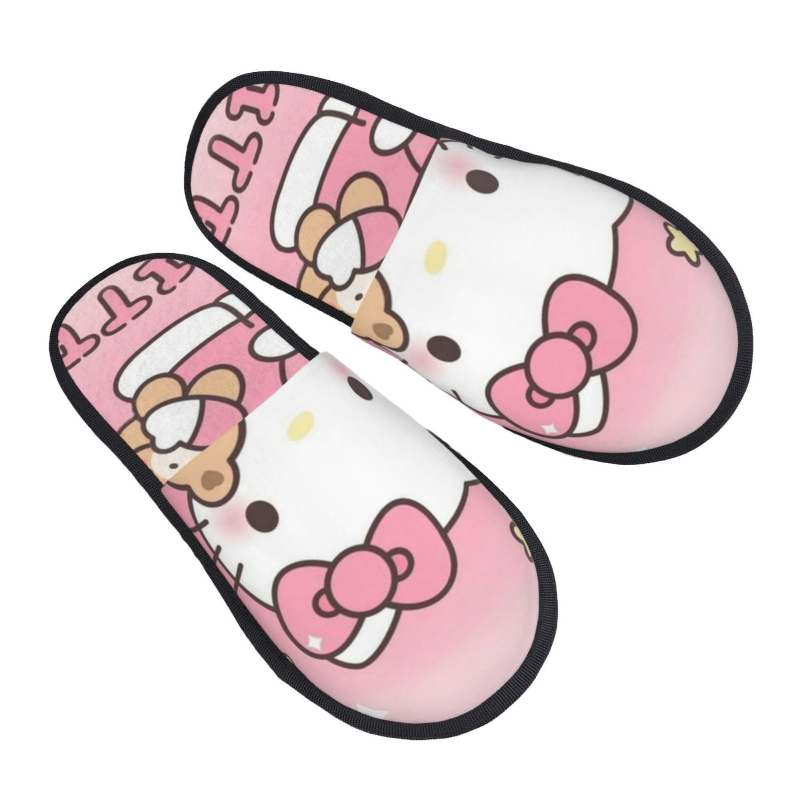 Hello Kitty House Slippers For Women Men Indoor Outdoor-Cute Cotton ...