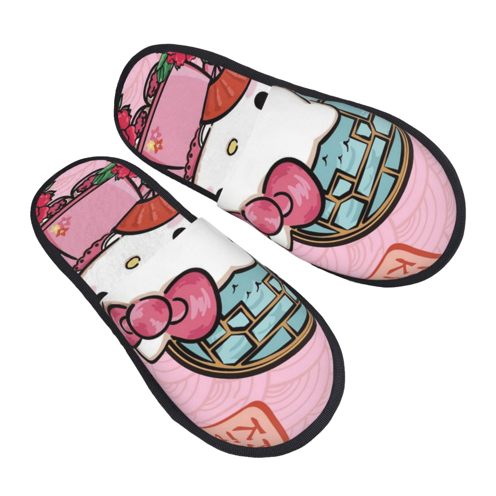 Hello Kitty House Slippers For Women Men Indoor Outdoor-Cute Cotton ...
