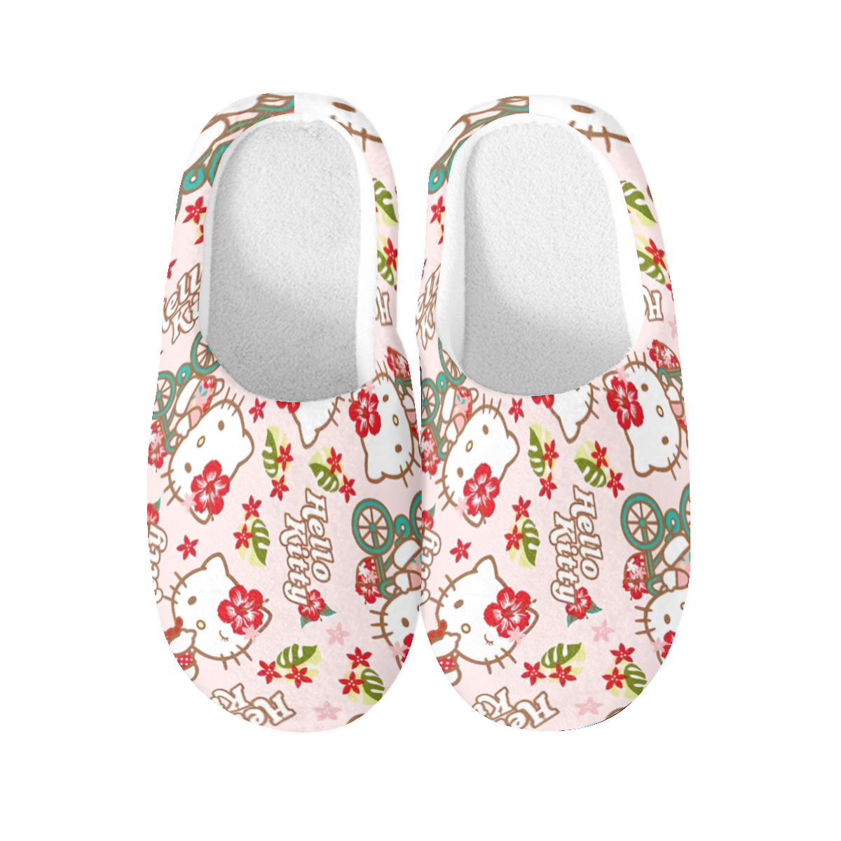 Hello Kitty House Washable Cotton Slippers Cotton flannel slippers ...