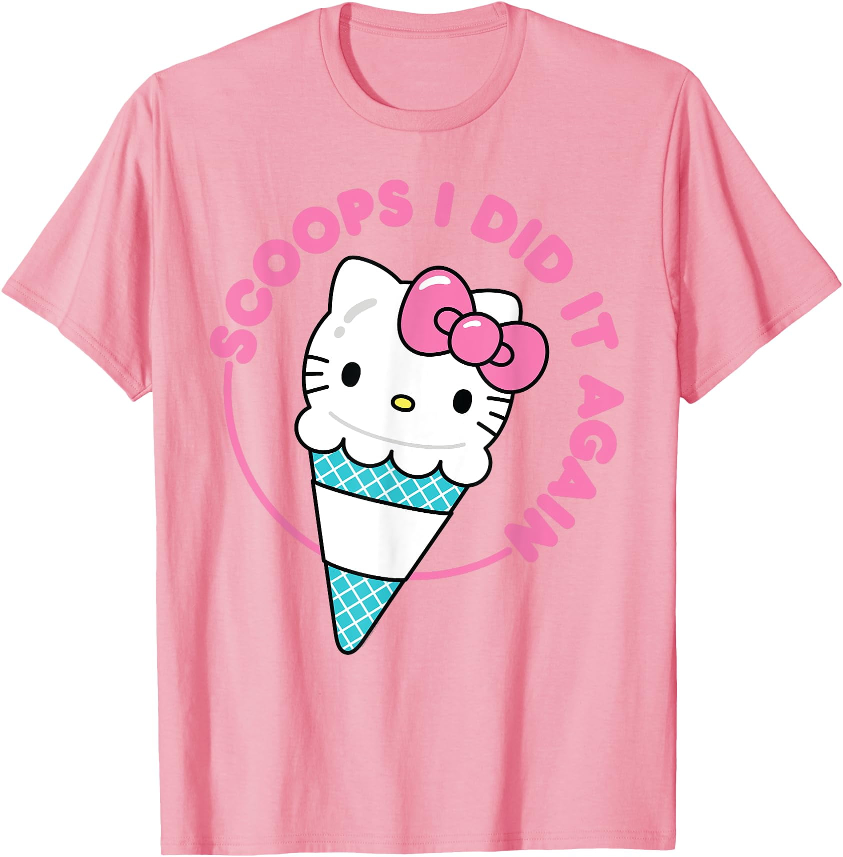 Hello Kitty Ice Cream Cone Scoops I Did It Again Softstyle Unisex T ...
