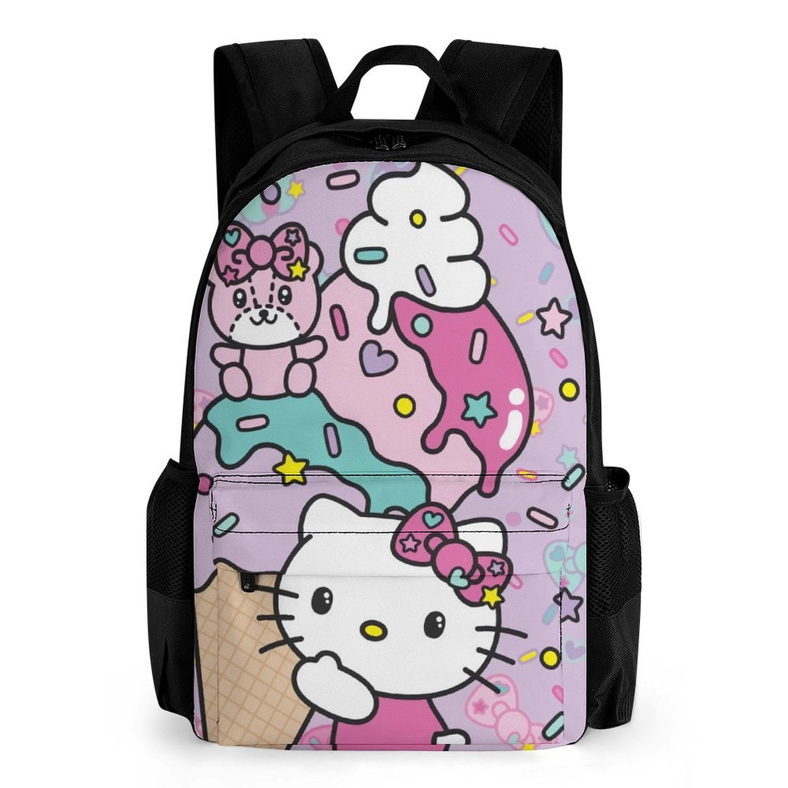 Hello Kitty Ice Cream Laptop Backpack With Pockets Large Capacity ...
