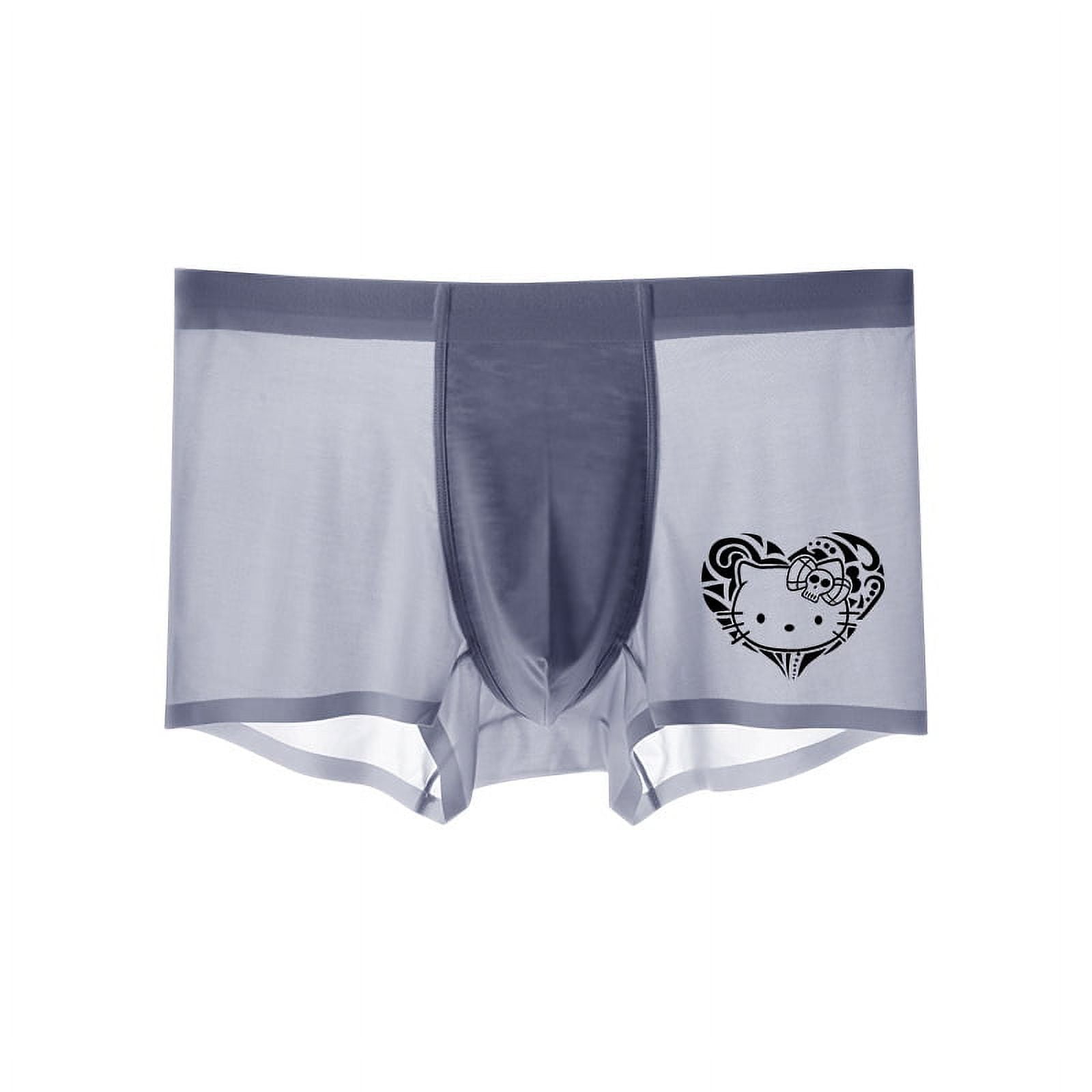 Hello Kitty Ice Silk Mesh Seamless Women Underwear Anime Cartoon Kuromi ...