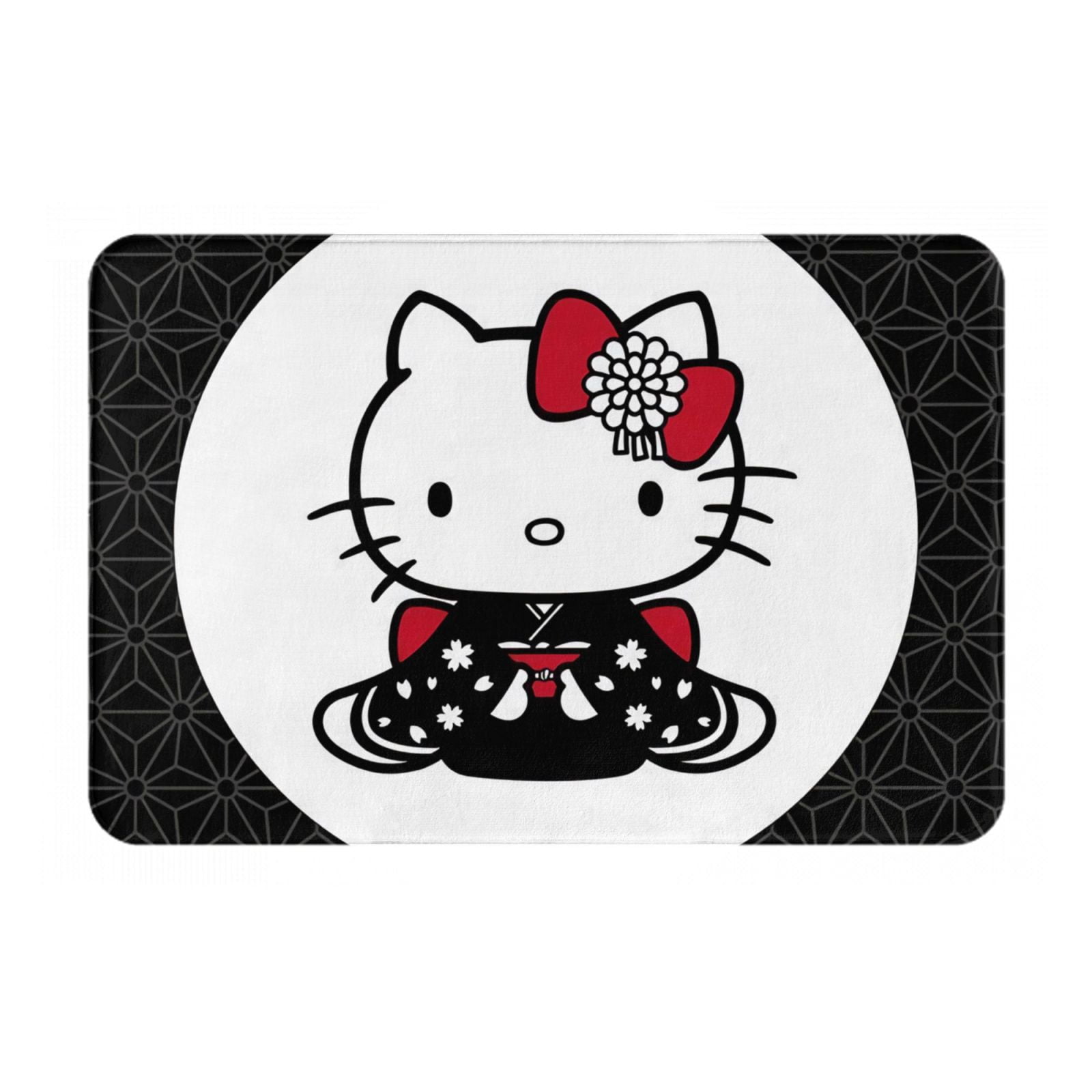 Hello Kitty In Kimono Bathroom Rugs Mat 24x16,Extra Soft and Absorbent ...