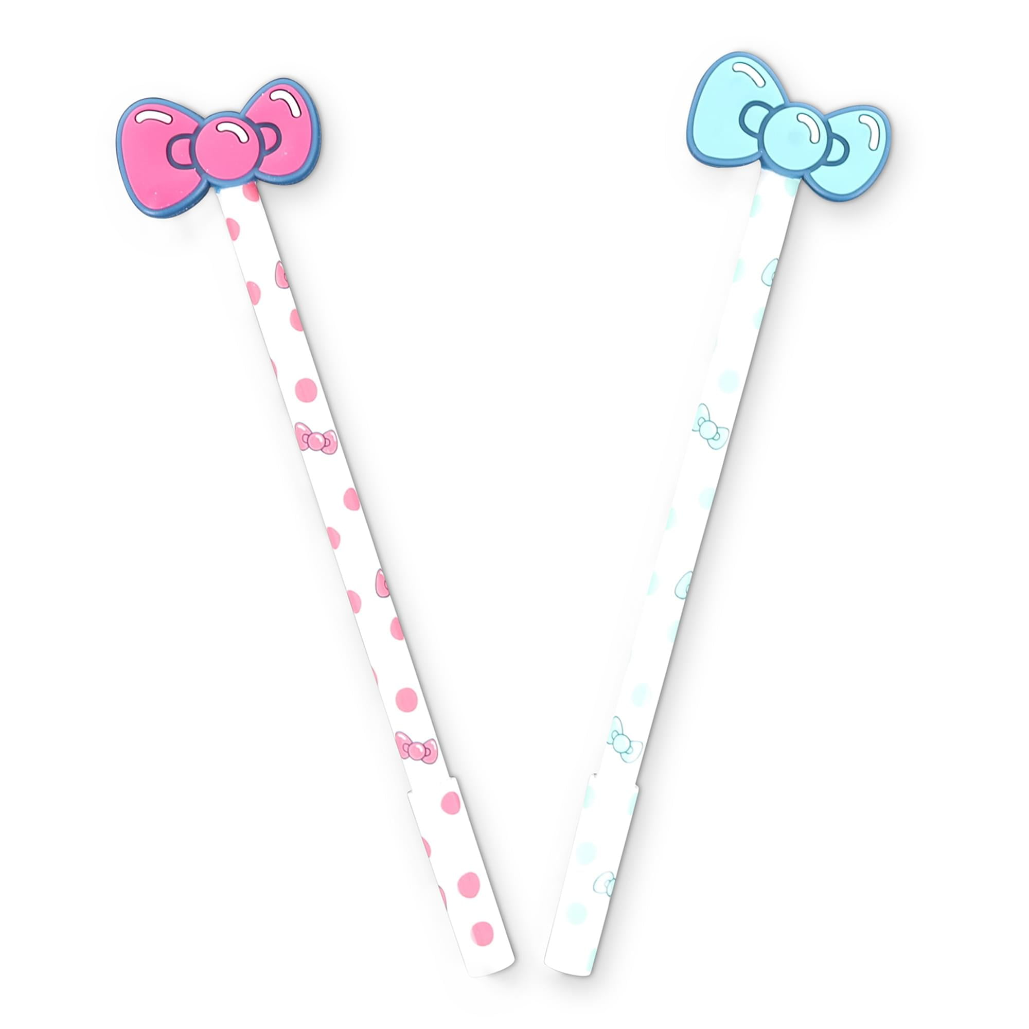 Hello Kitty Ink Pen 2-Pack with Bow Toppers - Walmart.com