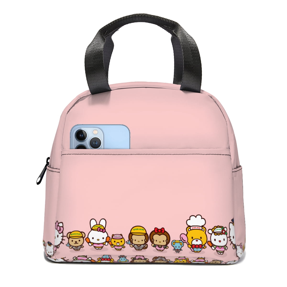Hello Kitty Insulated Lunch Box Unisex Reusable Lunch Box Portable ...