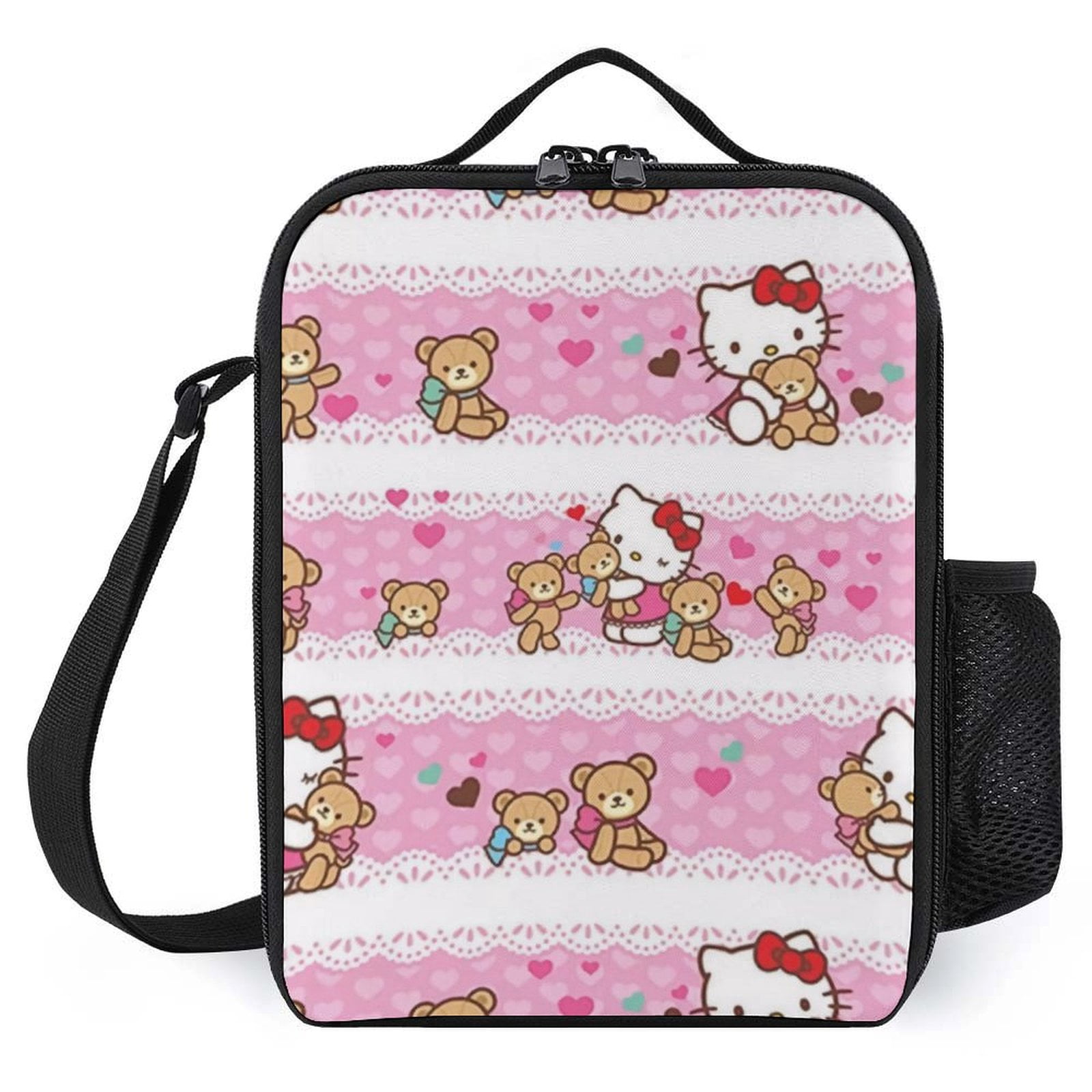Hello Kitty Insulated Lunch Box for Mens Womens Axolotl Lunch Bag for ...