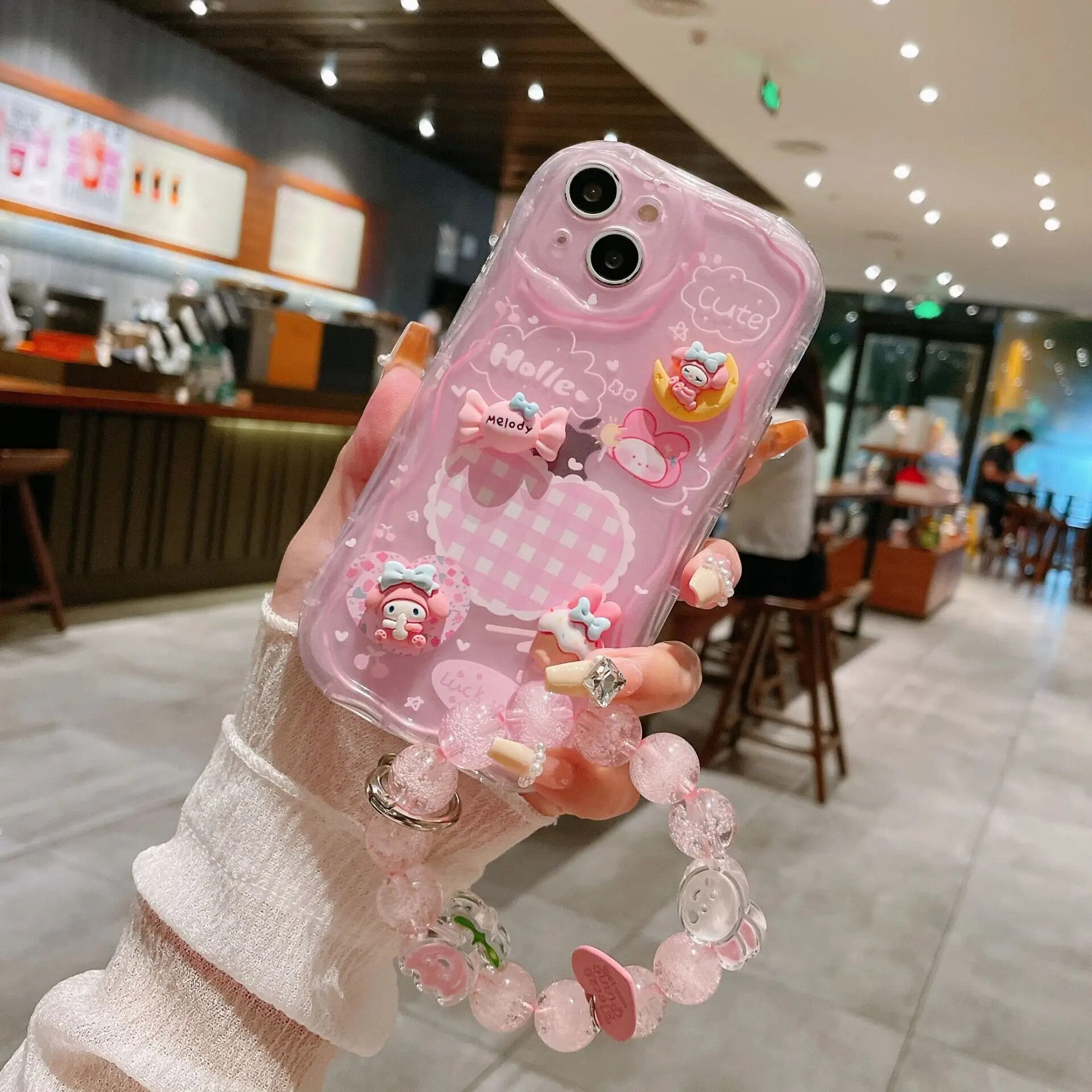 Hello Kitty Iphone 14Promax Phone Case 13/12/11 Pro My Melody Pink Cartoon Cute Full Package ...