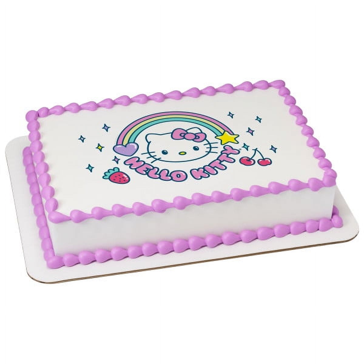 Hello Kitty It's a Hello Kitty PhotoCake® Edible Cake Topper Icing ...
