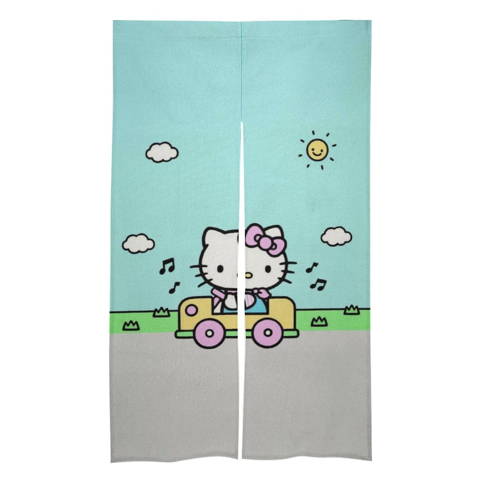 Hello Kitty Japanese Cool Funny Anime Cartoon Drape Split Doorway ...