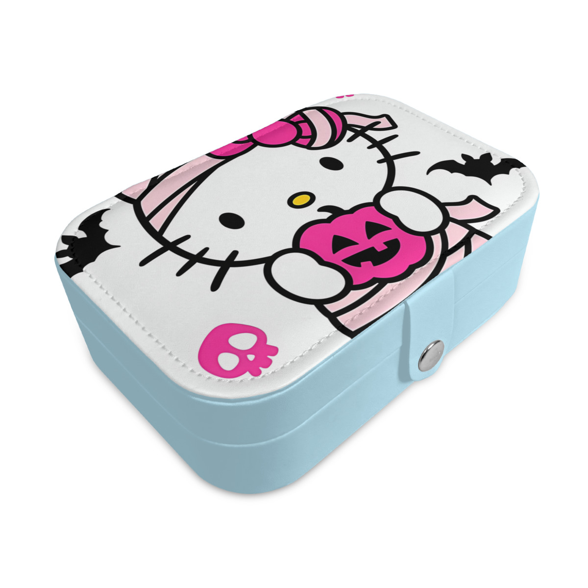 Hello Kitty Jewelry Box Large Capacity Leather Jewelry Storage Box ...