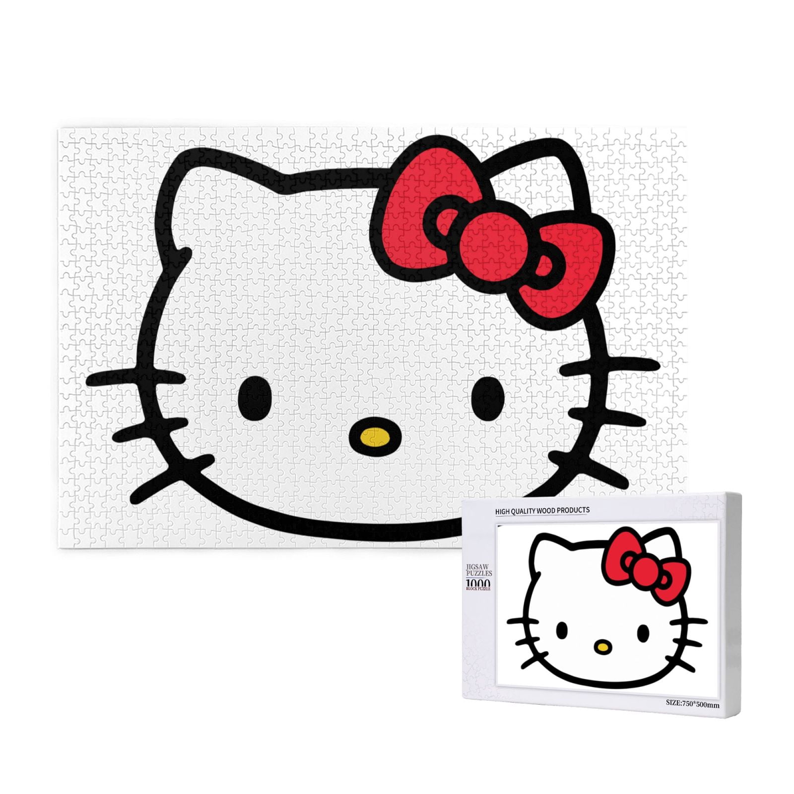 Hello Kitty Jigsaw Puzzle 1000 Piece Wooden Puzzle Family Decorations ...