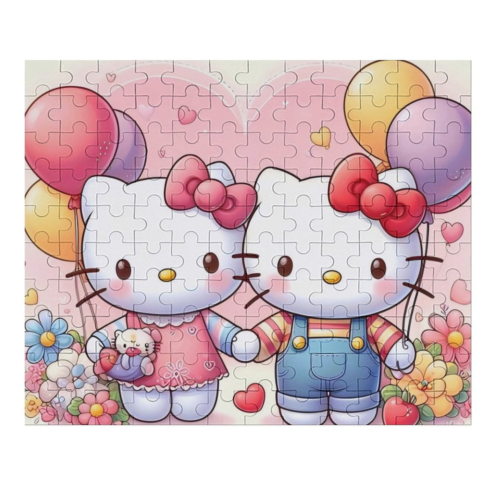 Hello Kitty Jigsaw Puzzle Toy Cartoon Anime Interlocking Puzzle ...