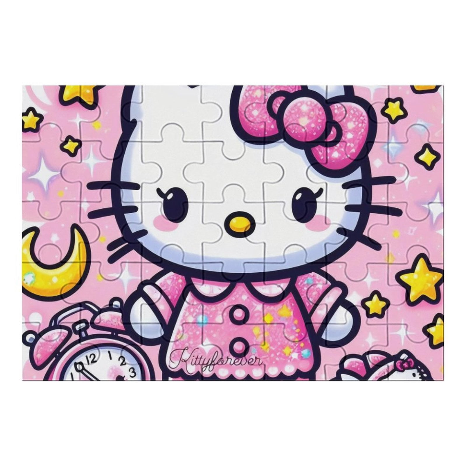 Hello Kitty Jigsaw Puzzle Toy Cartoon Anime Interlocking Puzzle ...