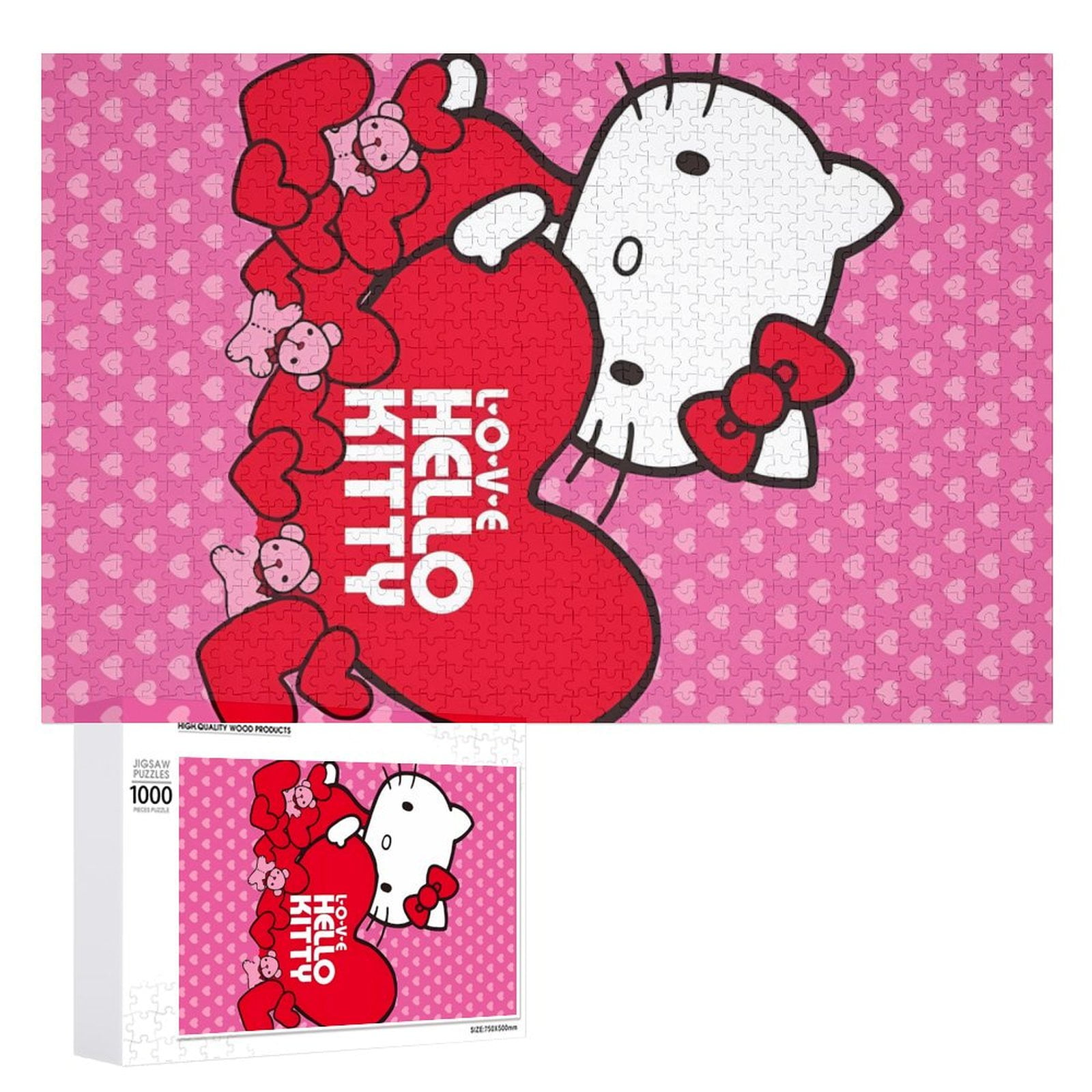 Hello Kitty Jigsaw Puzzles 1000 Pieces Cartoons Puzzle Cartoon Painting ...