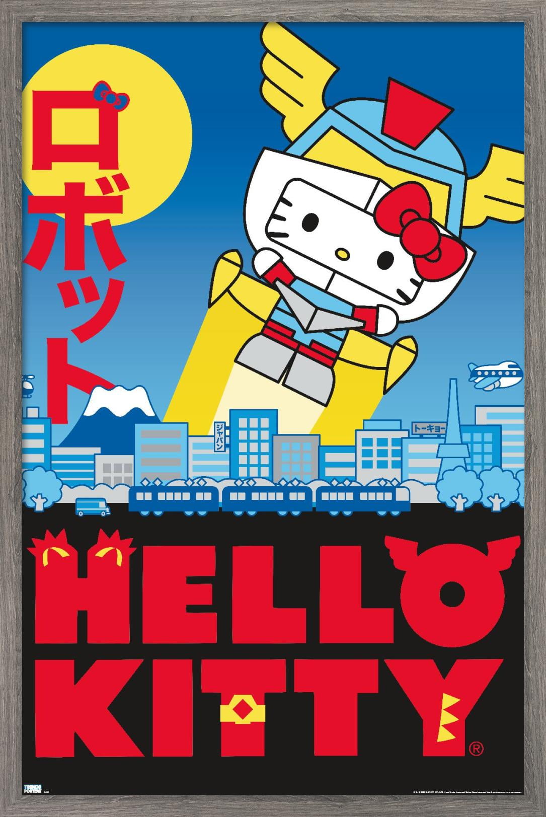 Hello Kitty - KaiJu Wall Poster, 14.725" x 22.375", Framed - Walmart.com