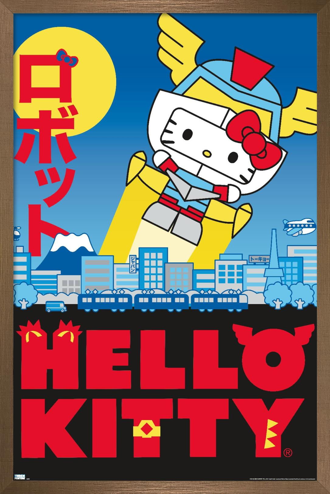 Hello Kitty - KaiJu Wall Poster, 14.725" x 22.375", Framed - Walmart.com