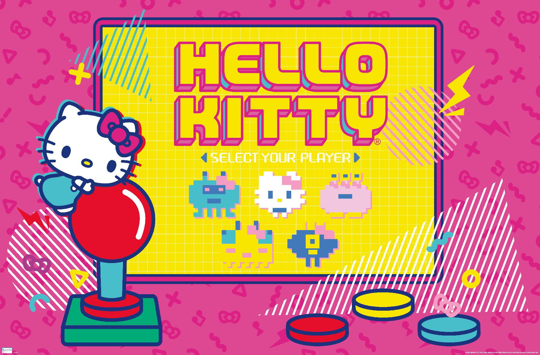 Hello Kitty - Kawaii Arcade Wall Poster, 22.375" x 34" - Walmart.com