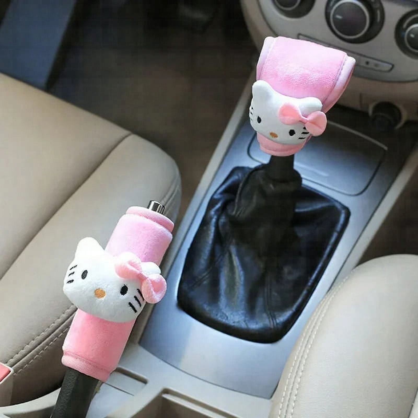 Sanrio Hello Kitty Kawaii Car Shift Knob Cover Cartoon Universal ...