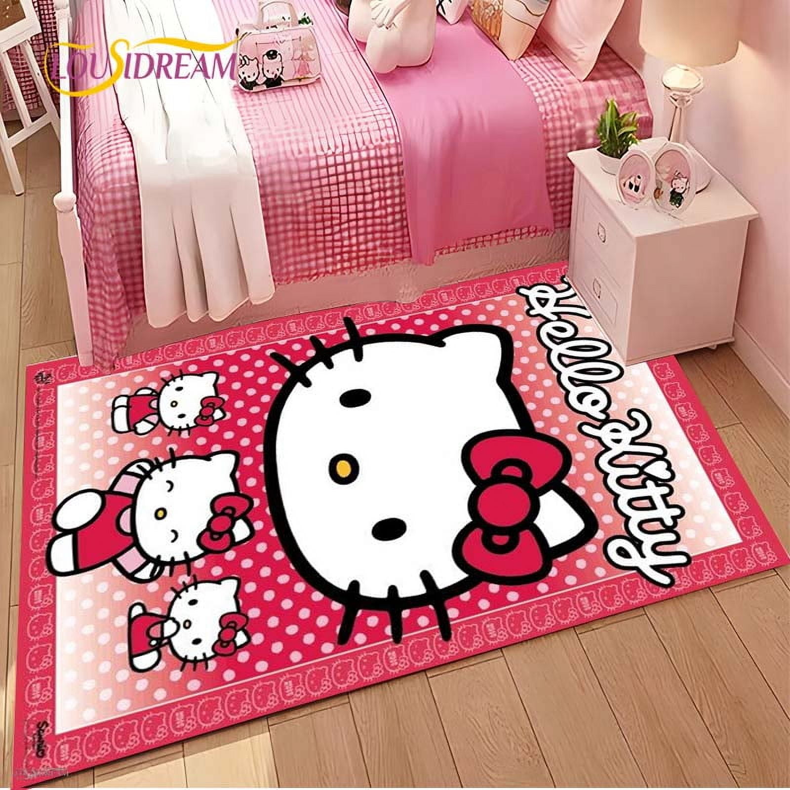 Hello Kitty Kawaii Cartoon Anime Carpet for Living Room Bedroom Rug ...