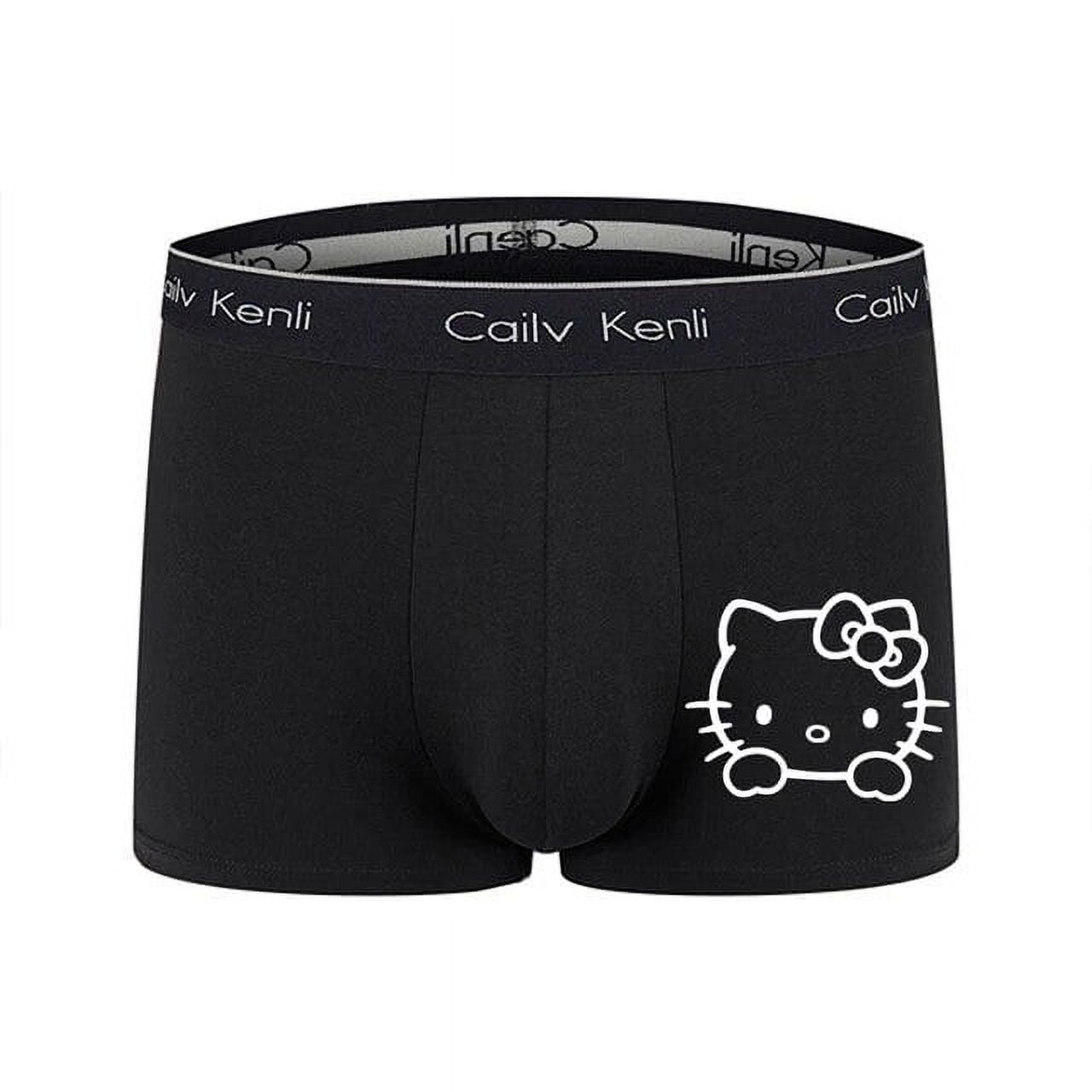 Hello Kitty Kawaii Couple Underwear Sexy Chain Satin Underwear Women ...