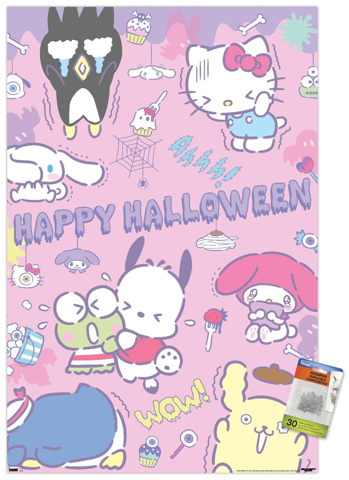 Hello Kitty - Kawaii Horror Wall Poster with Pushpins, 22.375" x 34 ...