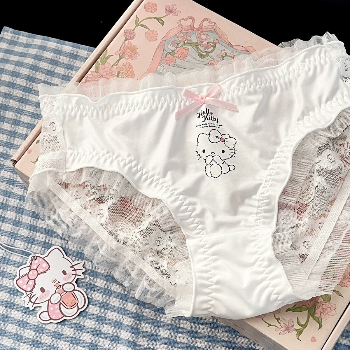 Hello Kitty Kawaii Sexy Cute Transparent Sweet Love Printed Women ...