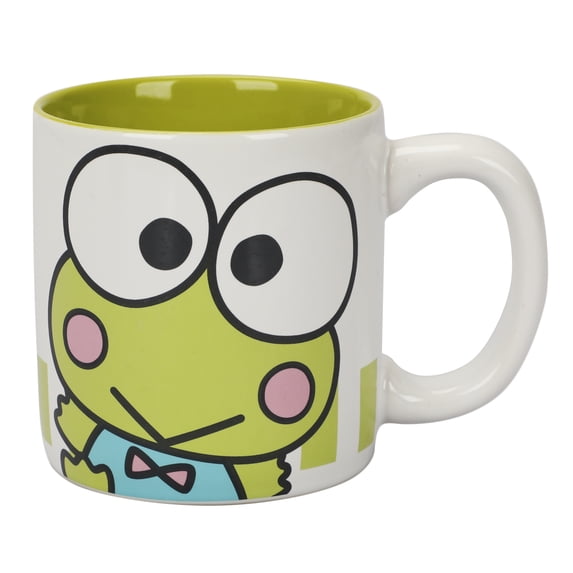 Hello Kitty Keroppi Coffee Ceramic Mug, 16 Oz White with Custom Design ...