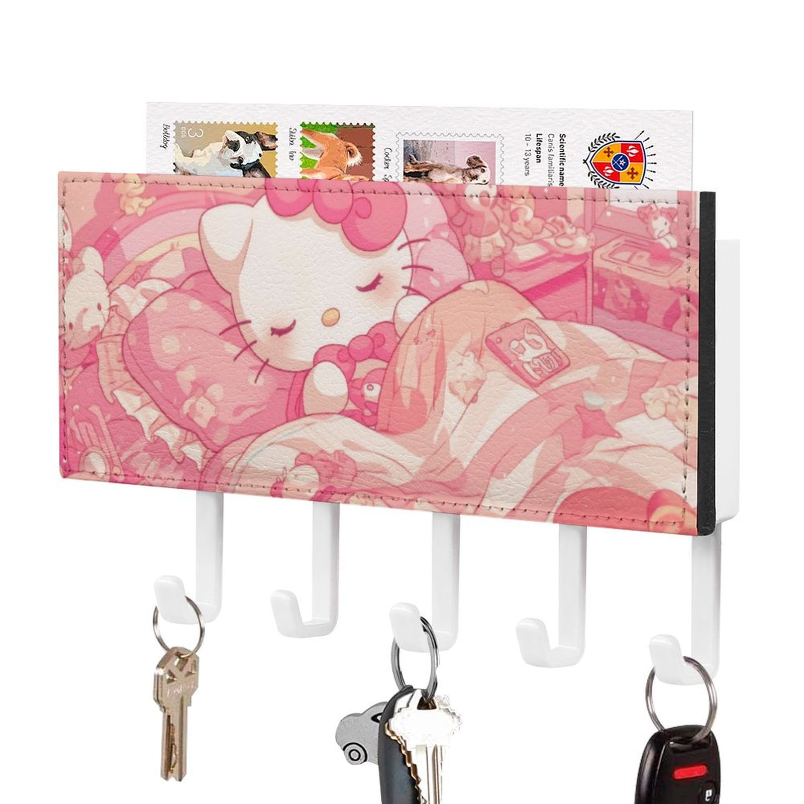 Hello Kitty Key Holder for Wall: Easy Installation Mail Organizer Wall ...